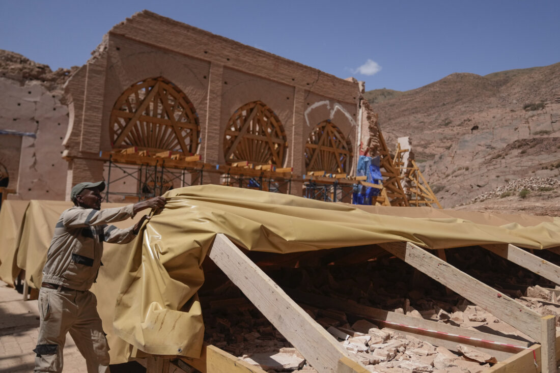 Brick by brick, Morocco rebuilds 12th-century mosque destroyed by 2023 ...